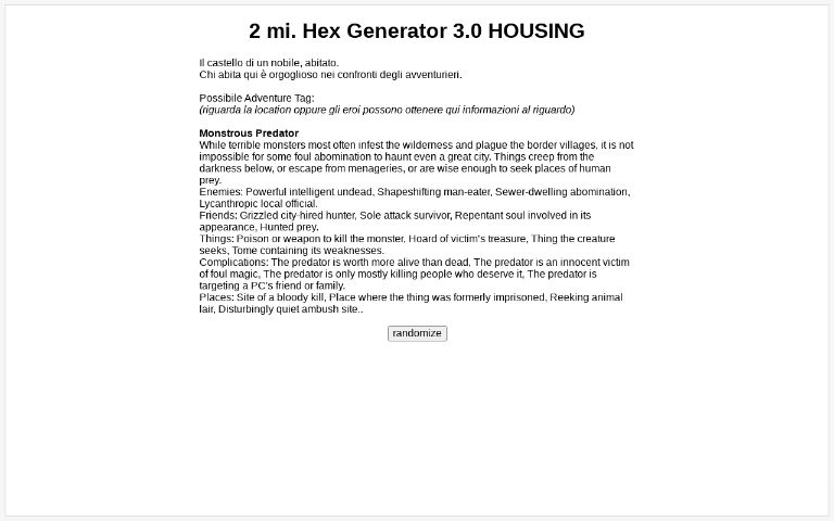 2 mi. Hex Generator 3.0 HOUSING