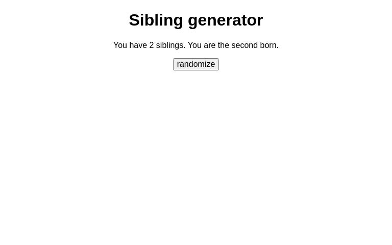 Sibling generator