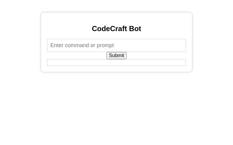 CodeCraft Bot ― Perchance Generator