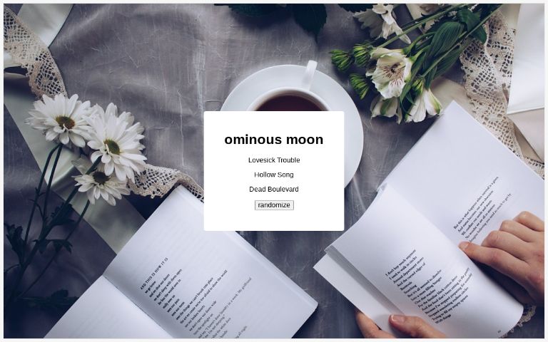 ominous moon ― Perchance Generator