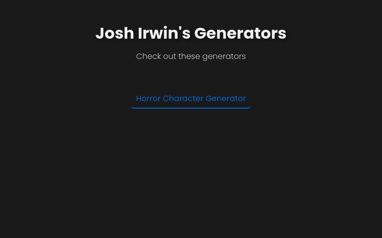 Josh Irwin's Generators