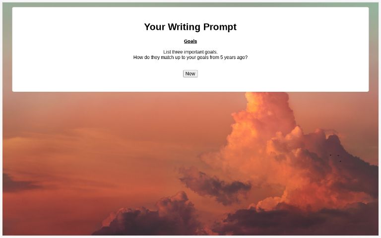 Your Writing Prompt ― Perchance Generator