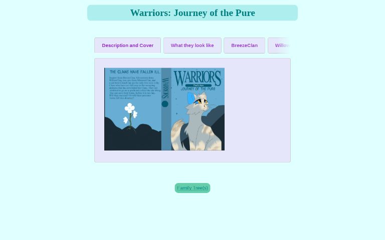 Warriors: Journey of the Pure ― Perchance Generator