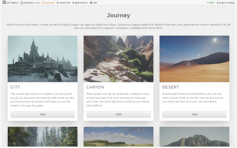 Journey ― Perchance Generator