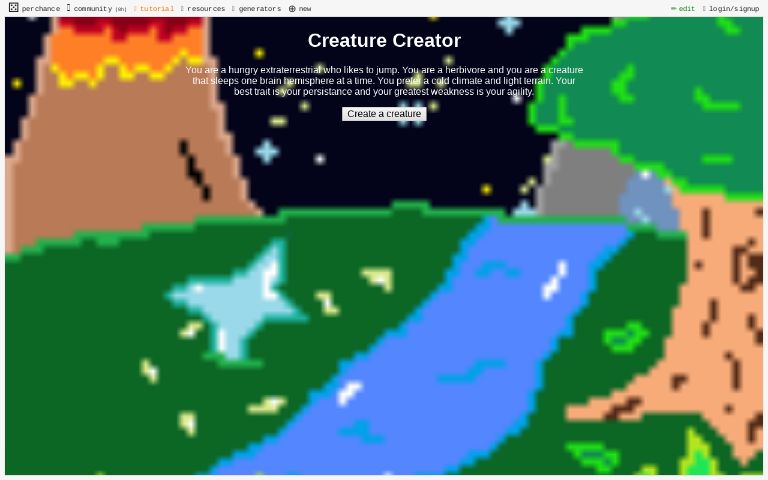 Creature Creator ― Perchance Generator