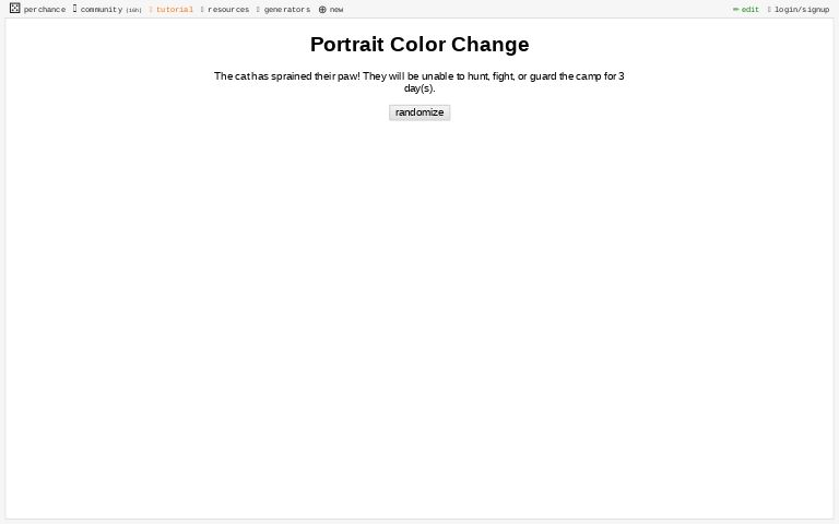 Portrait Color Change ― Perchance Generator