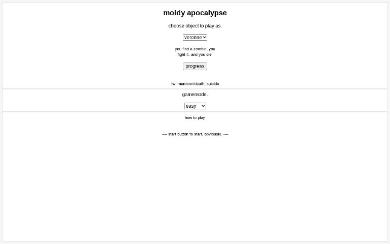 moldy apocalypse ― Perchance Generator