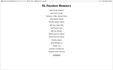 RL Random Mutators ― Perchance Generator