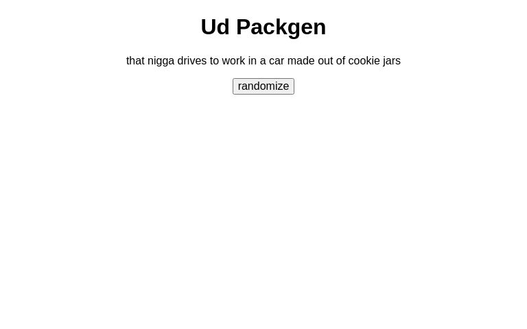 Ud Packgen ― Perchance Generator