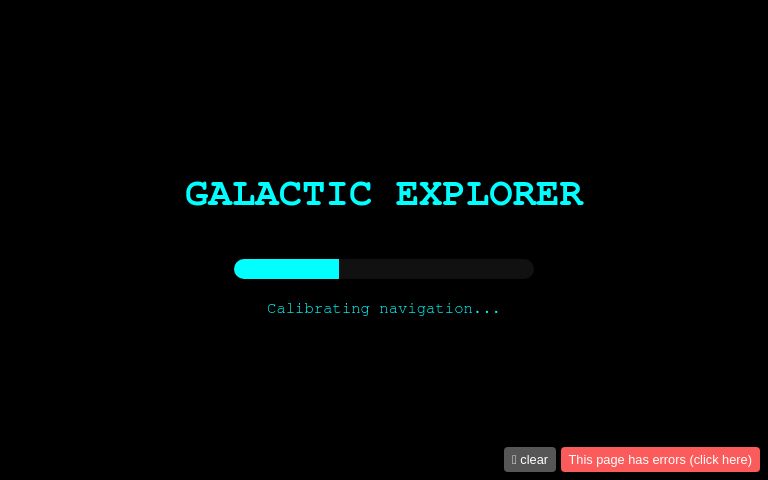 GALACTIC EXPLORER ― Perchance Generator
