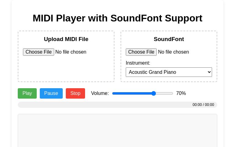 MIDI Player with SoundFont Support ― Perchance Generator