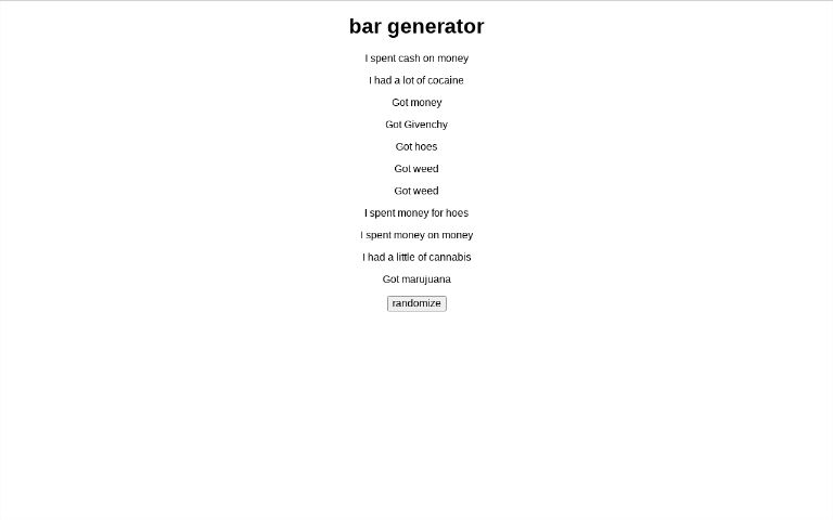 bar generator