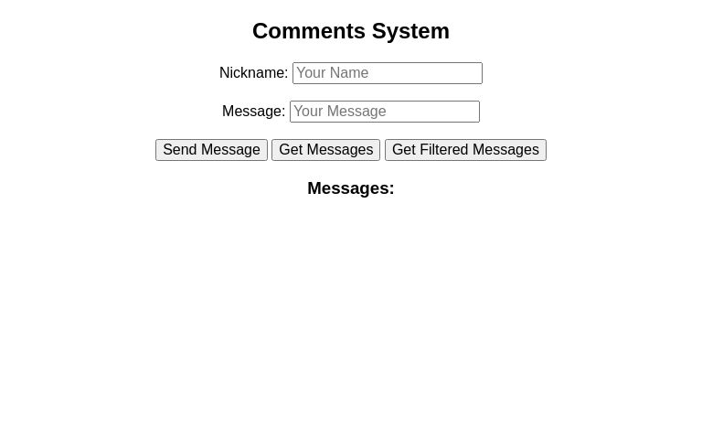 Comments System ― Perchance Generator