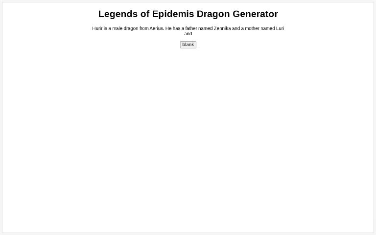 Legends of Epidemis Dragon Generator