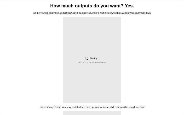 How much outputs do you want? Yes. ― Perchance Generator