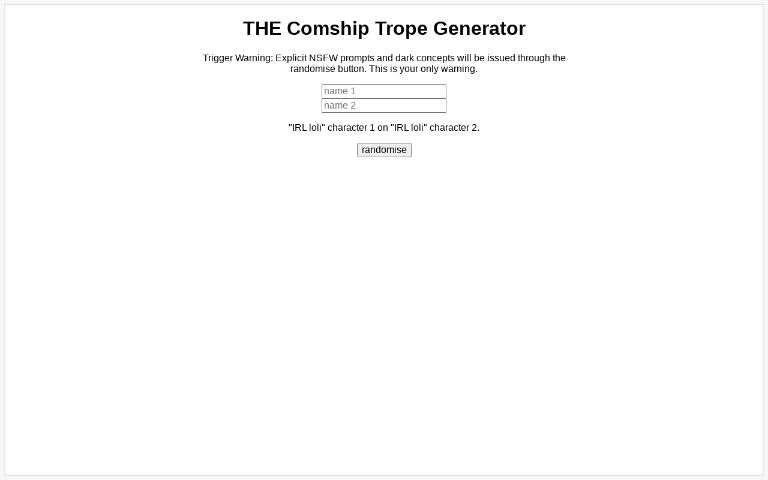 THE Comship Trope Generator
