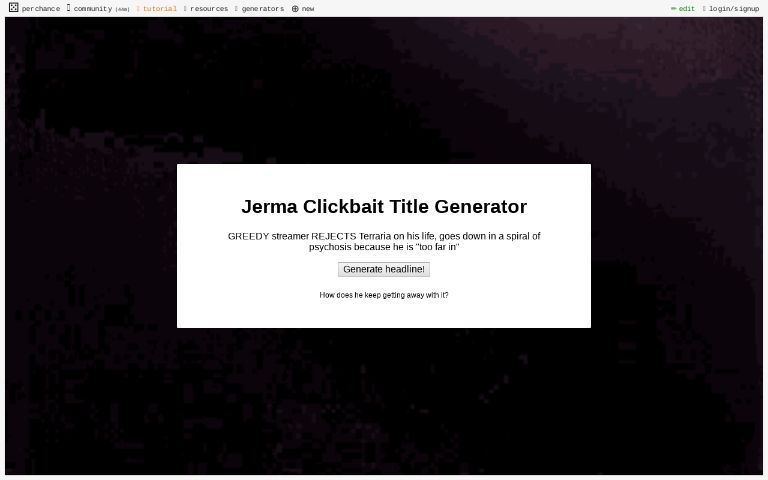 Jerma Clickbait Title Generator