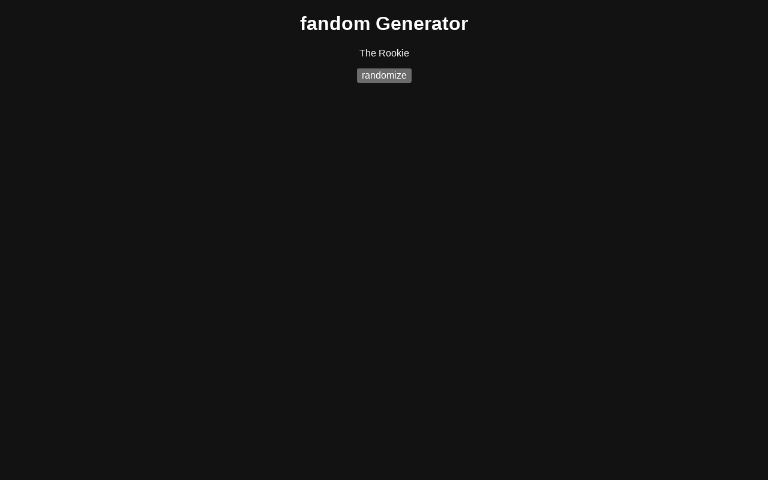 fandom Generator