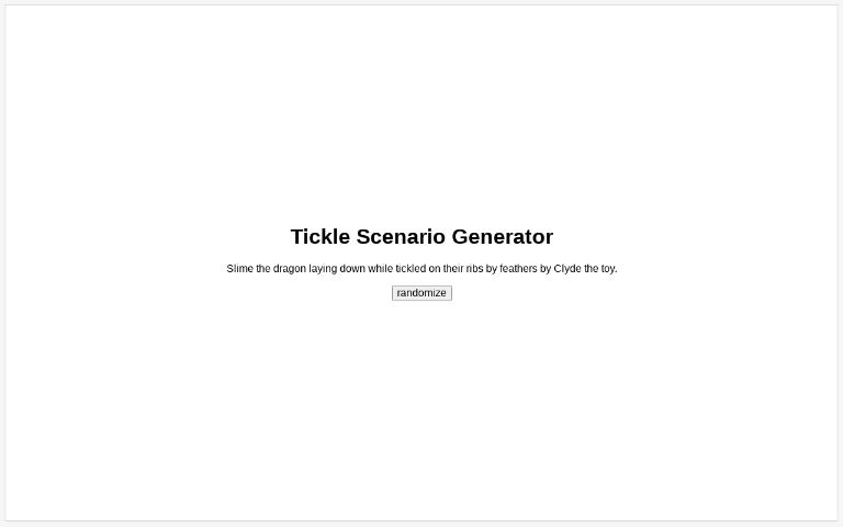 Tickle Scenario Generator
