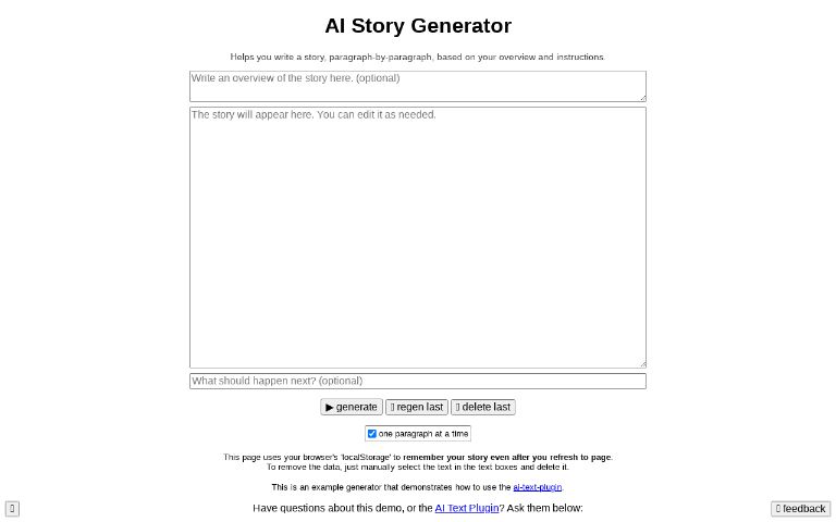 AI Story Generator