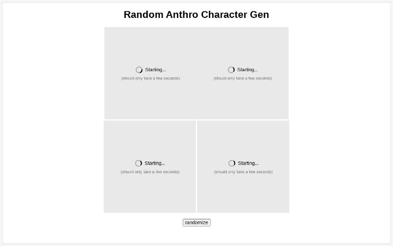 Random Anthro Character Gen