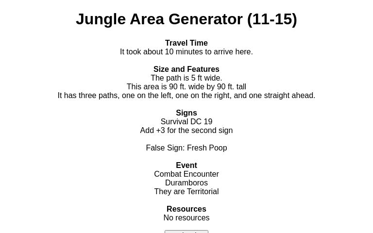 Jungle Area Generator (11-15)