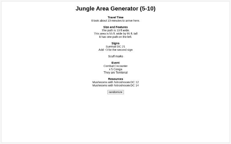 Jungle Area Generator (5-10)