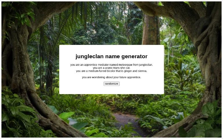 jungleclan name generator