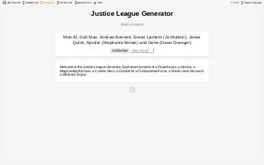 Justice League Generator