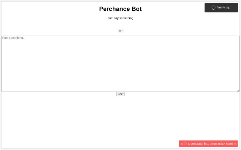 Perchance Bot ― Perchance Generator