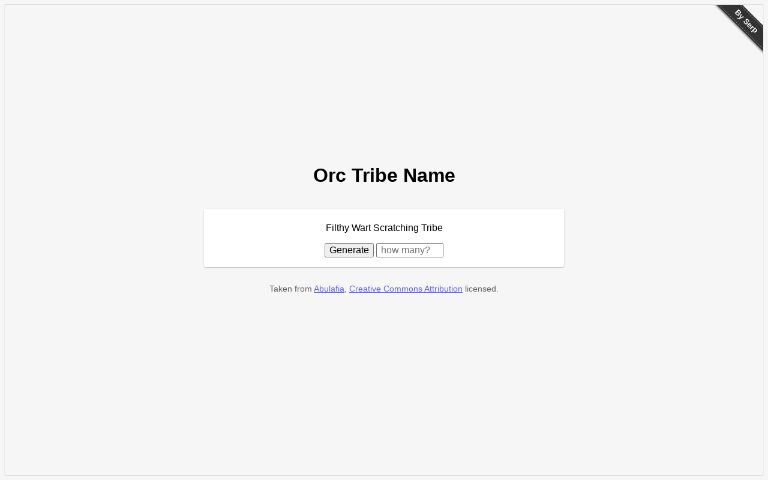Orc Tribe Name ― Perchance Generator