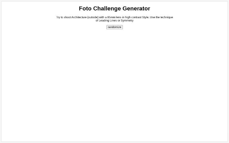Foto Challenge Generator