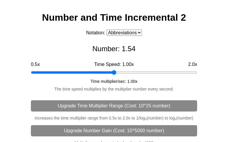 Number and Time Incremental 2 ― Perchance Generator
