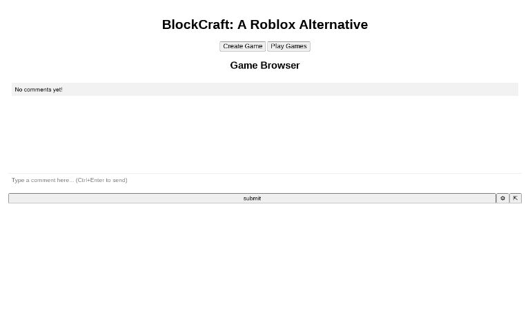 BlockCraft: A Roblox Alternative ― Perchance Generator