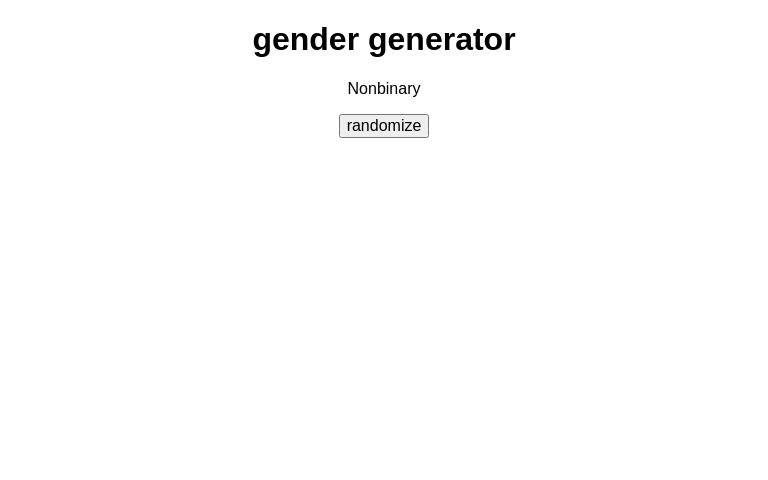 gender generator