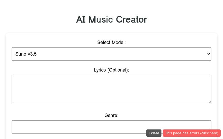 AI Music Creator ― Perchance Generator