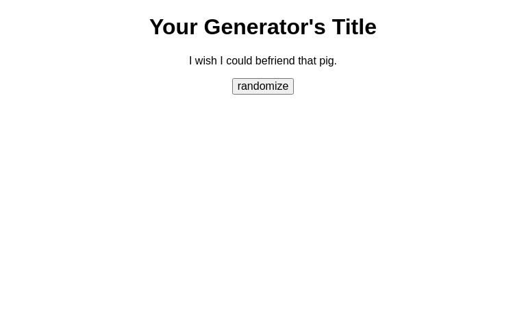 Minimal ― Perchance Generator