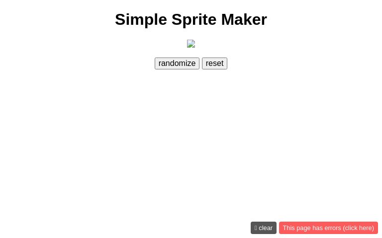Simple Sprite Maker ― Perchance Generator