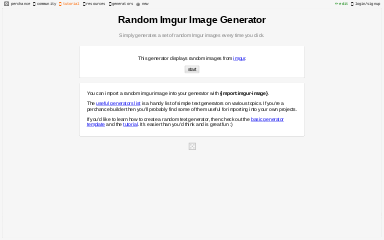 Random Imgur Image Generator