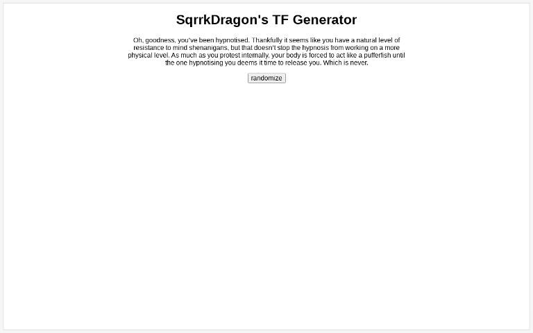 SqrrkDragon's TF Generator