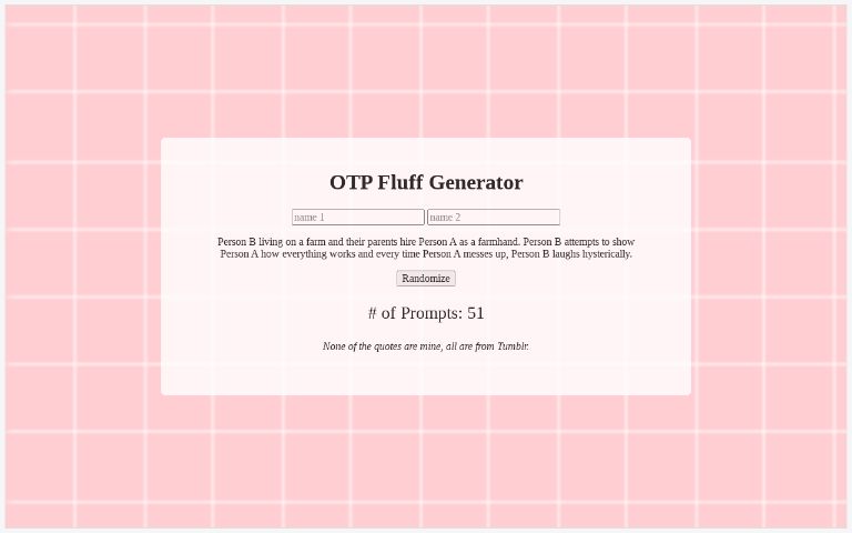 OTP Fluff Generator