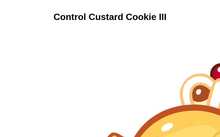 Control Custard Cookie III ― Perchance Generator