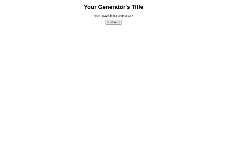 Minimal ― Perchance Generator