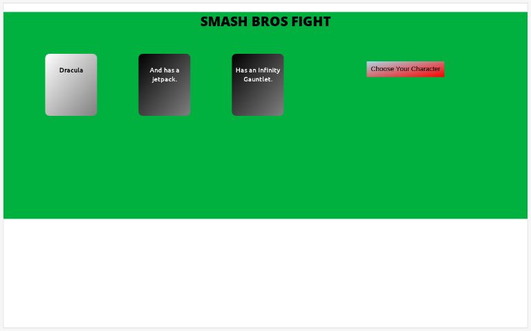 SMASH BROS FIGHT ― Perchance Generator
