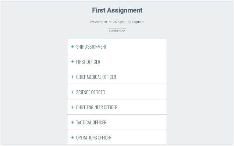 First Assignment ― Perchance Generator