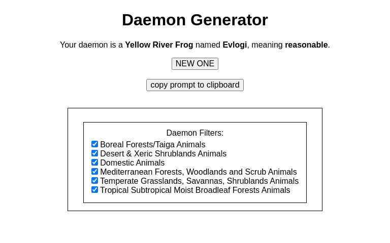 Daemon Generator