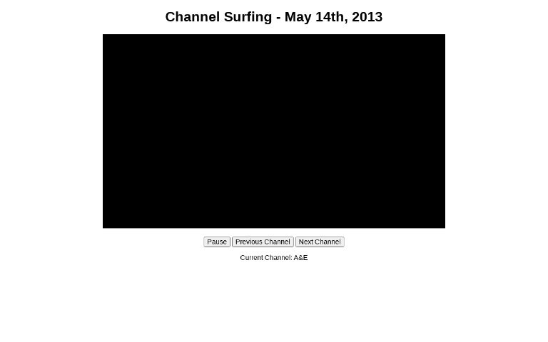 Channel Surfing - May 14th, 2013 ― Perchance Generator