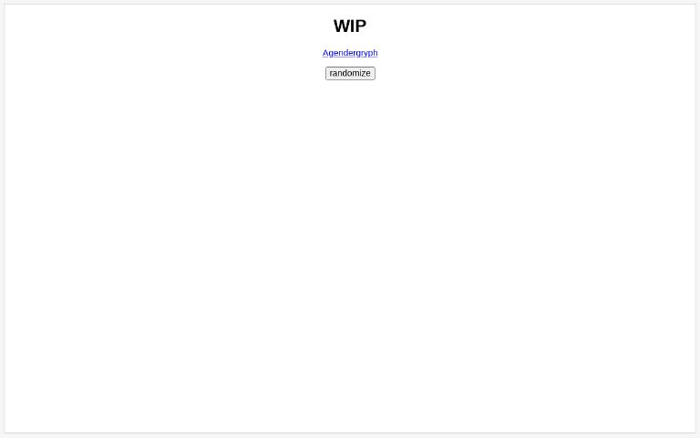 WIP ― Perchance Generator
