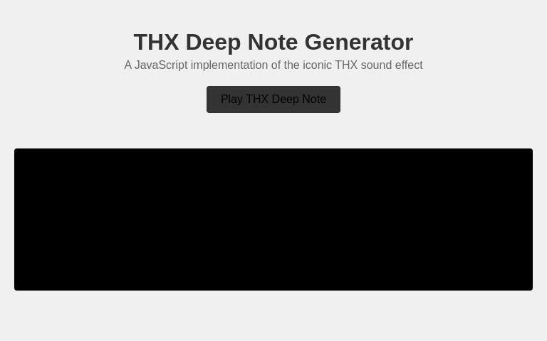 THX Deep Note Generator
