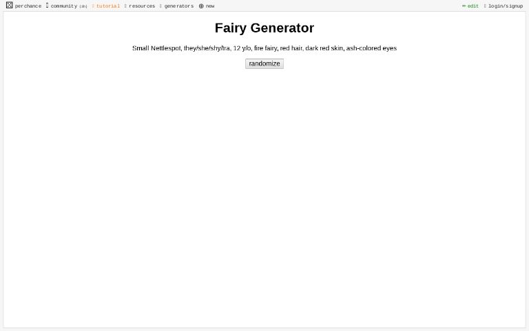 Fairy Generator
